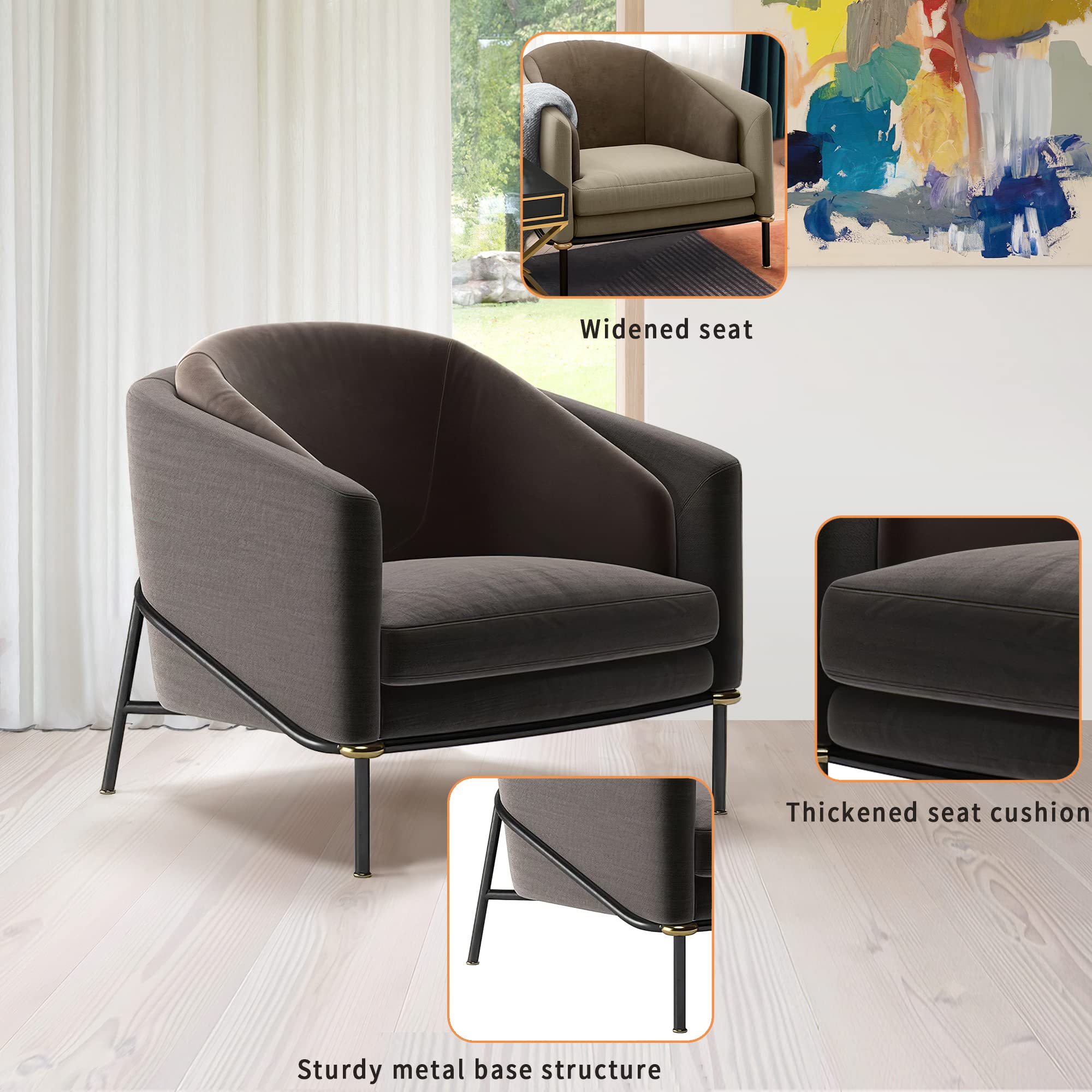 The Allure of Seating: Sofa and Armchair Set, Real Leather Accent ...